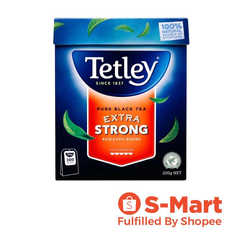 Tetley Australia Pure Black Tea Extra Strong 100s Tea Bags - Sonnamera ...