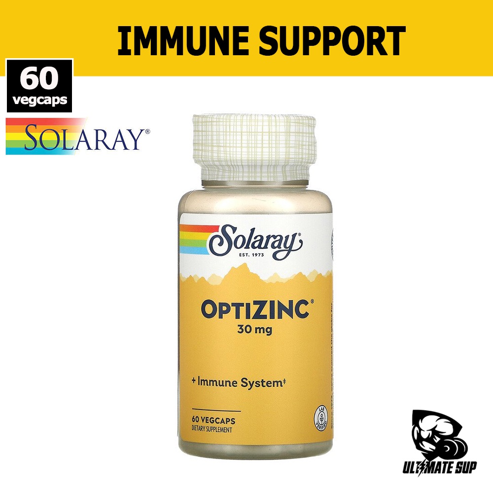 Solaray Optizinc with Zinc & Vitamin B6 for Immunity, Immune System ...