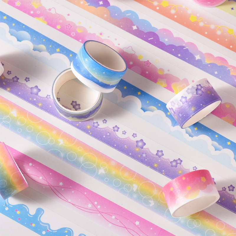 MOHAMM 4 Rolls Romantic Starlight Clouds Tape Set | Shopee Singapore