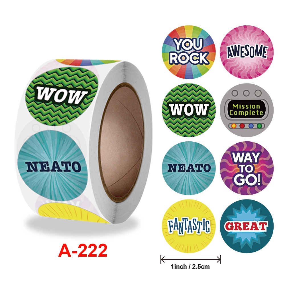 (🇸🇬 Local seller) 🏆Best seller 500pcs/roll Reward Stickers Motivational ...