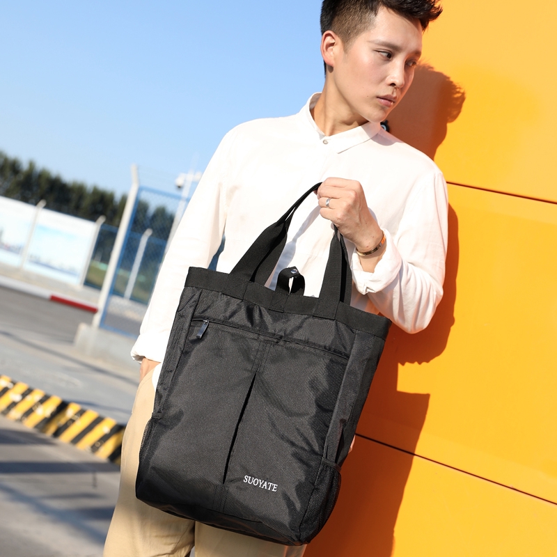 Japan Fashion Tote&Shoulder Bag Nylon Waterproof Big Capacity Men ...