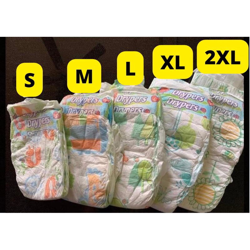 DRYPERS DIAPER by 50’s (NB-2XL) | Shopee Singapore