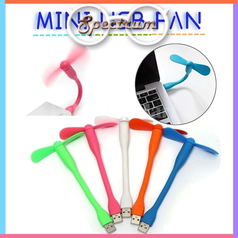 (1PC) Fashion Flexible Portable Mini USB Fan Bendable Removable Gadgets ...