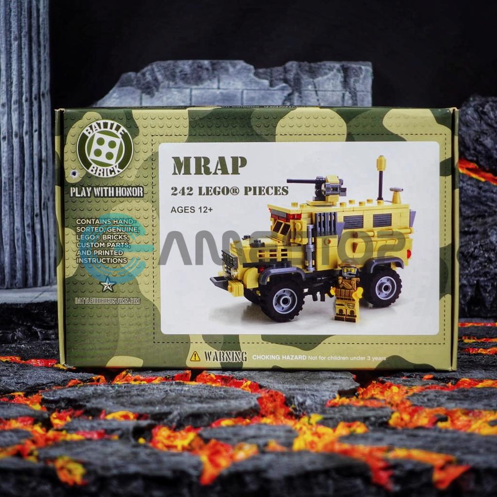 Lego MRAP Army APC Battle Brick Genuine American PVC ABS Assembly Model ...
