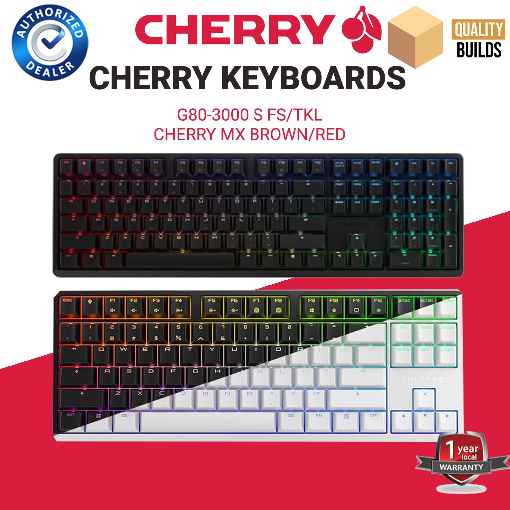 Cherry Keyboard MX G80-3000S TKL FS RGB Mechanical Gaming desktop ...
