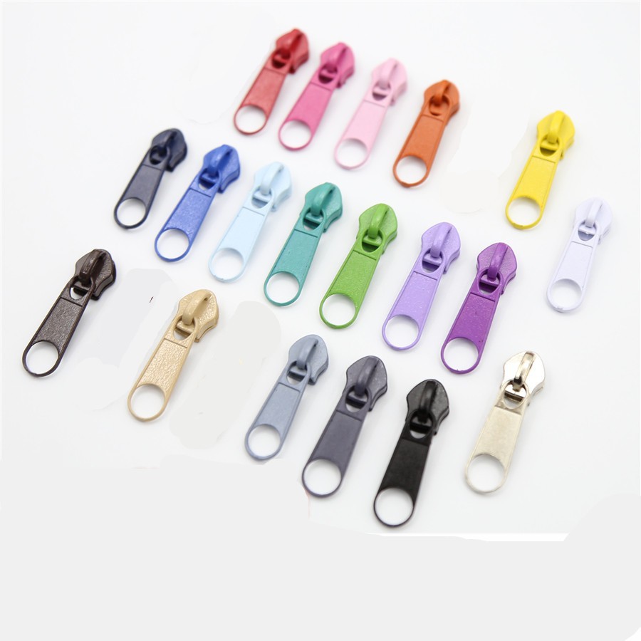 5# multicolor nylon zipper puller zipper head 10pcs/lot | Shopee Singapore