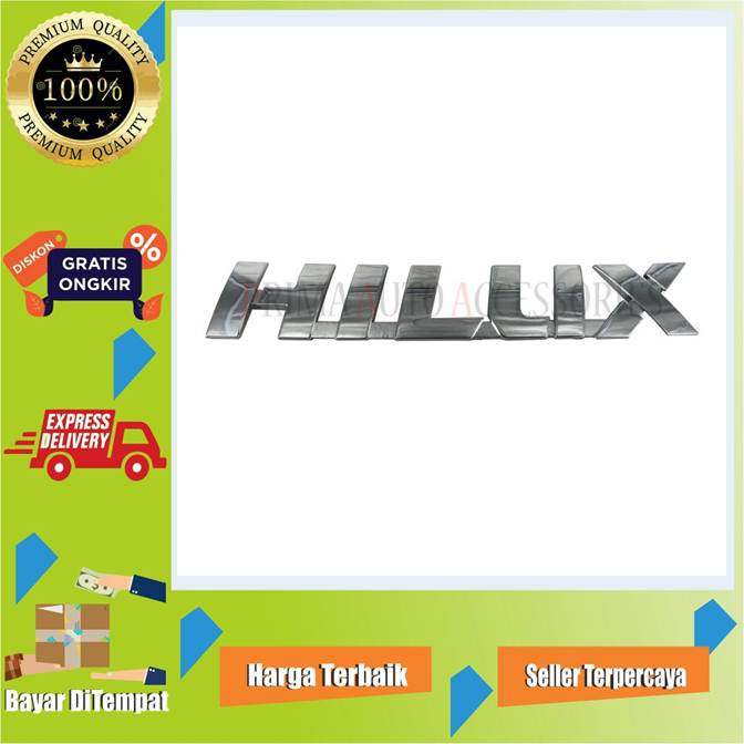 New Hilux Chrome Car Logo Emblem (21.2 Cm) | Shopee Singapore