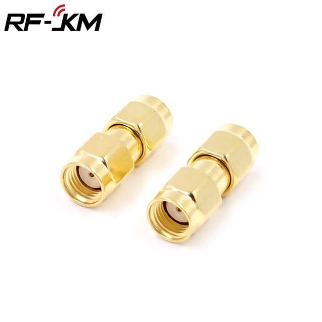 2PCS RP SMA Male Female to RP SMA Male Female Adapter RF Coax Coupling ...