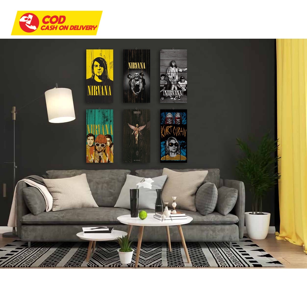 KAYU Nirvana Poster Kurt Cobain Nirvana Band Room Wall Decor Nirvana ...