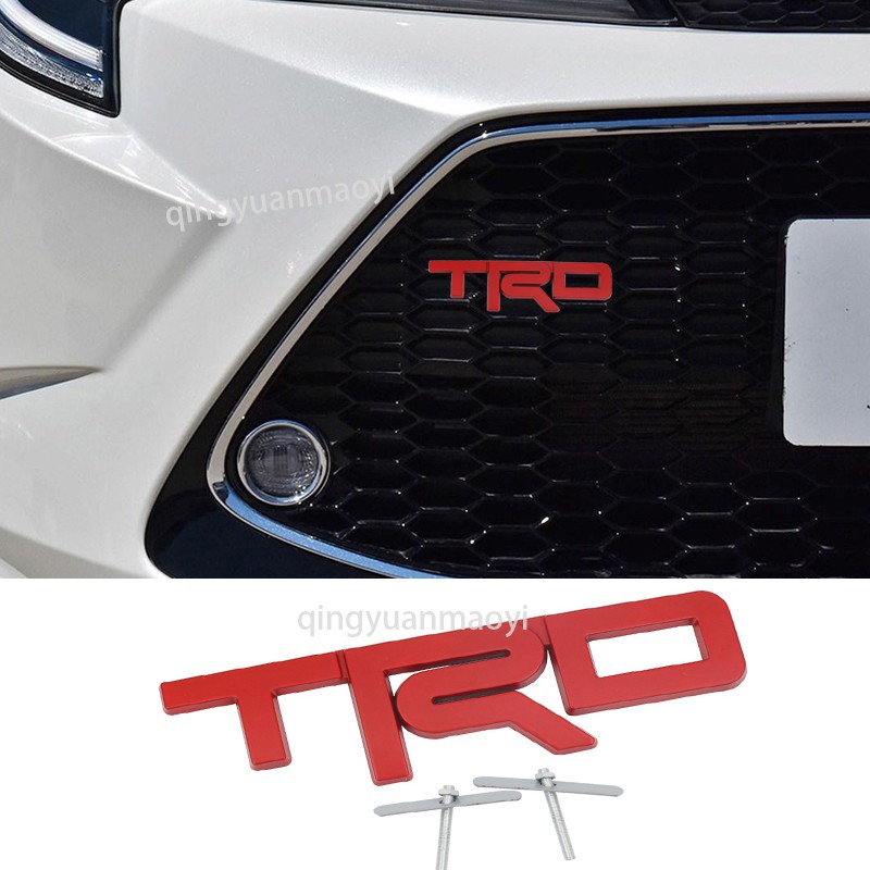 1 Piece For TRD Logo Car Front Grille Emblem Badge Stickers Styling For ...