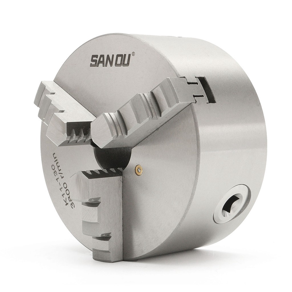 K11-130 3010NEW30115'' SANOU Lathe Chuck 5 inch 3 Jaw Self Centering ...