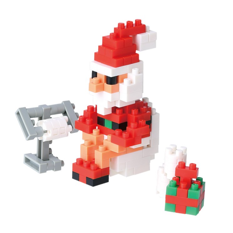 nanoblock Christmas Series-Santa in the Toilet 156 original block from ...