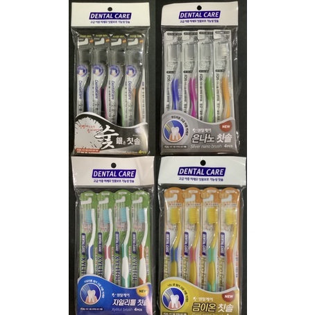 Korean Dental Care Nano Toothbrush (Set Of 4) | Shopee Singapore