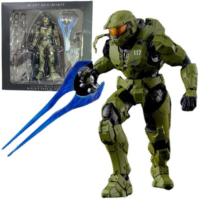 24cm Re:Edit Halo 1/12 Scale Master Chief Infinate Mjolnir Mark VI Gen3 ...