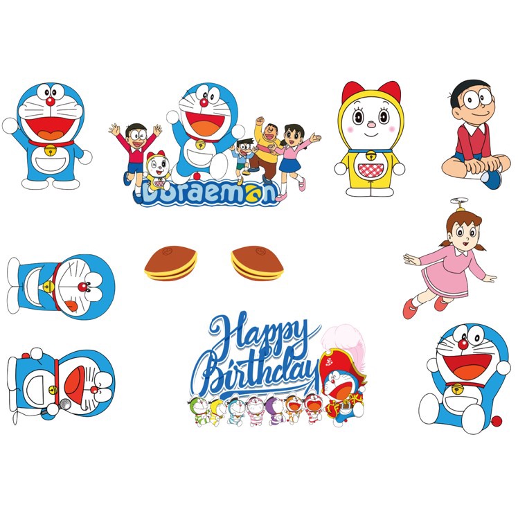 DORAEMON Cake Topper Cupcake Topper Kek Topper | Shopee Singapore