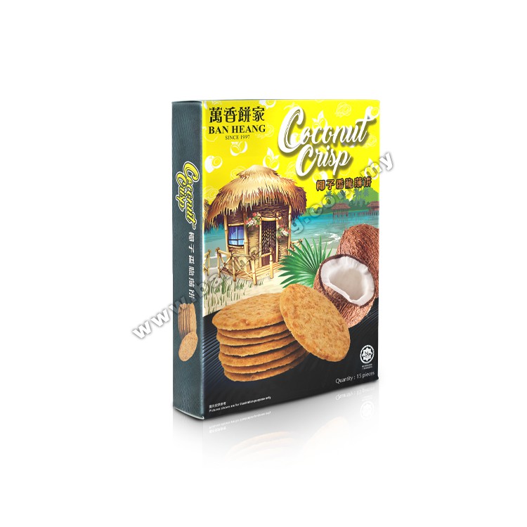 Coconut Crisp Coconut Crispy Coconut Crackers (ban Heang) | Shopee ...
