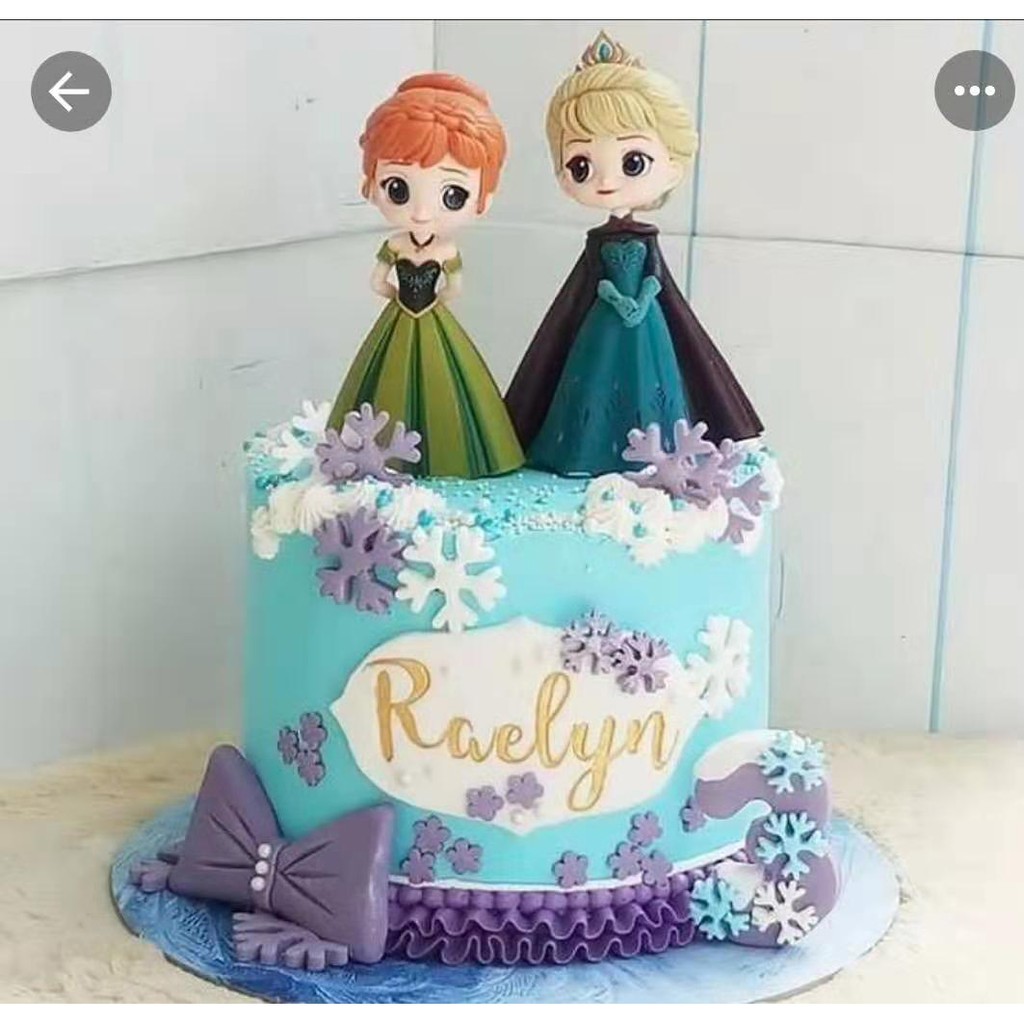 Queen Elsa Anna Coronation Frozen toy figurine cake topper | Shopee Singapore
