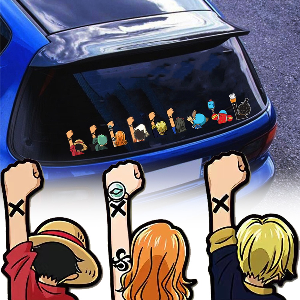 "One Piece" Luffy Reflective Sticker Roronoa Zoro Tony Tony Chopper ...