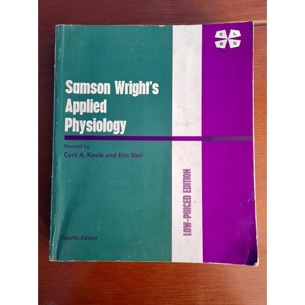 English Text Medicine SAMSON WRIGHT'S APPLIED PHYSIOLOGY (Bekas,Original, Segel) | Shopee Singapore