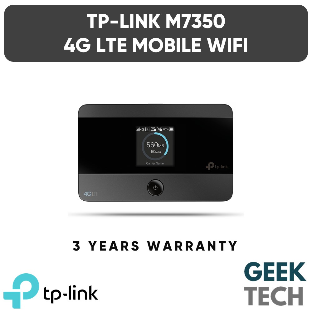 TP-LINK M7350 4G LTE Mobile WiFi Modem Router Direct SIM Card Portable ...