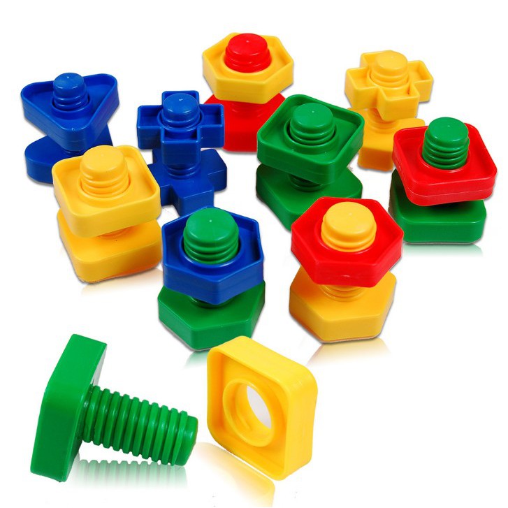 Jumbo Bolts and Nuts Screw & Many Designs Fine Motor Skills Early ...