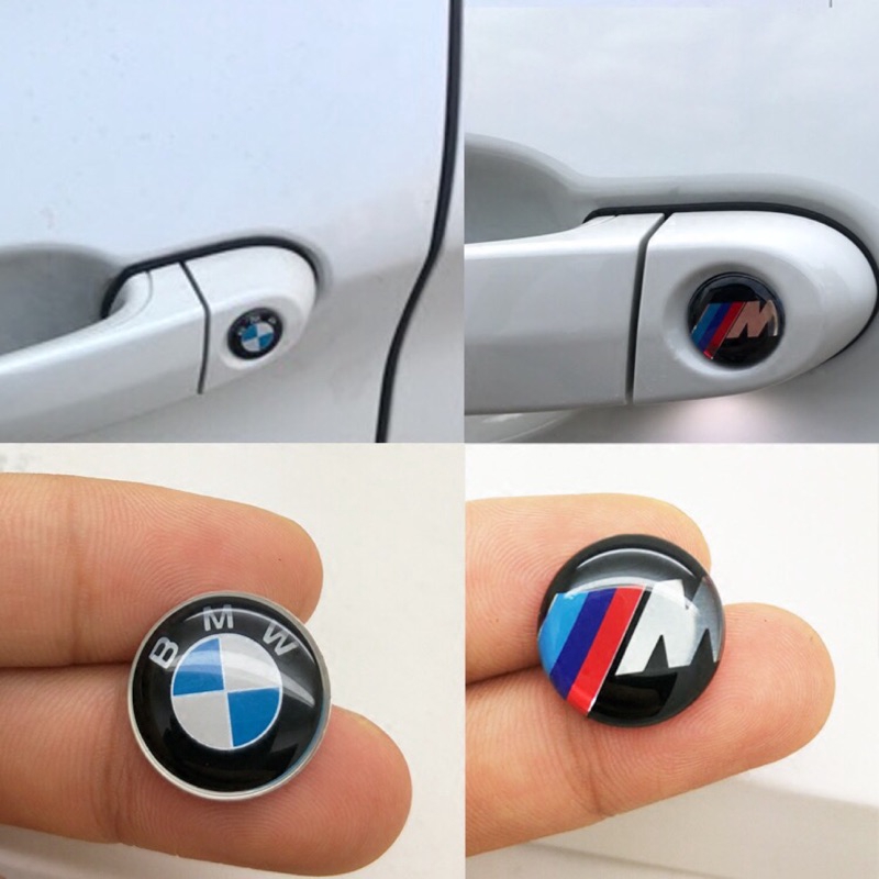 (spot) BMW BMW door keyhole logo sticker aluminum alloy m logo door ...