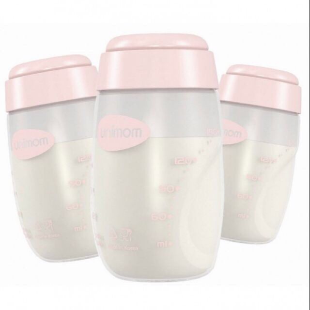 Set Of 3 Unimom UM Milk Storage Bottles880045 (Korea) | Shopee Singapore