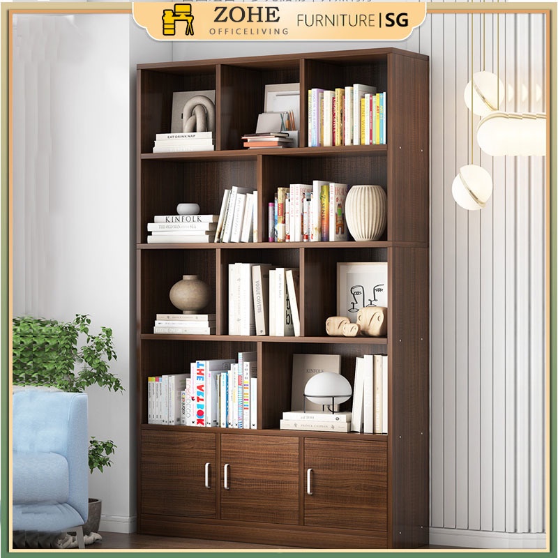 ZOHE Zohe Bookshelf Cabinet Living Room Floor-to-ceiling Book Shelf ...