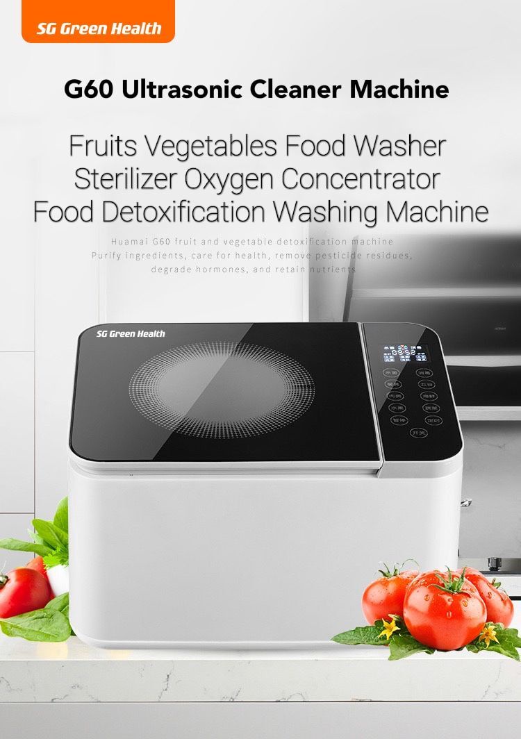 Household Ultrasonic Cleaner Machine Fruits Vegetables Food Washer ...