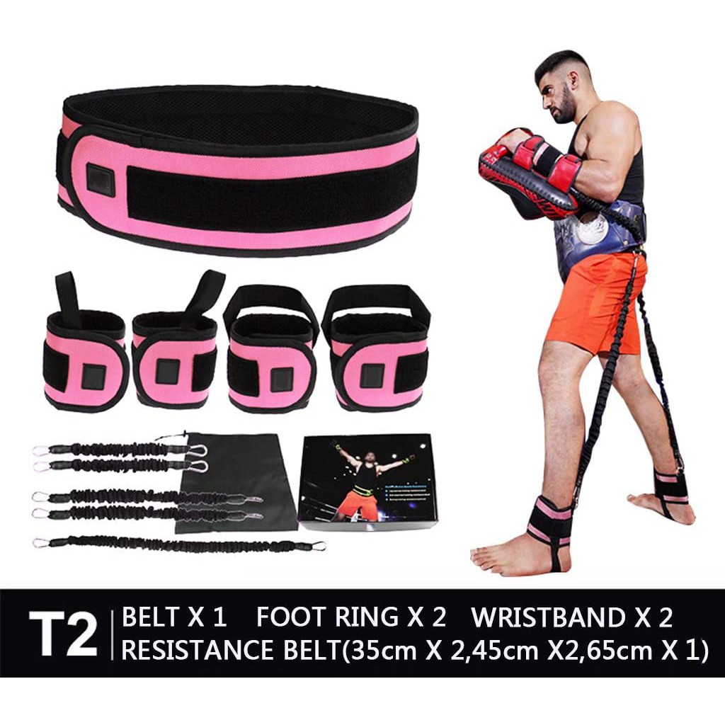 Boxing Training Resistance Bands,Endurance Speed Trainer,Full Body ...
