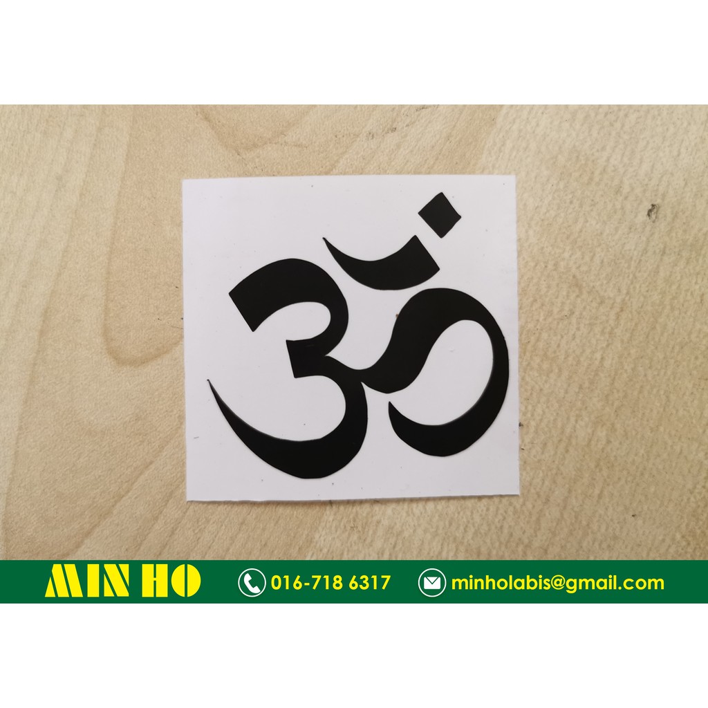 Sticker - OM (Custom Size / Colour) | Shopee Singapore