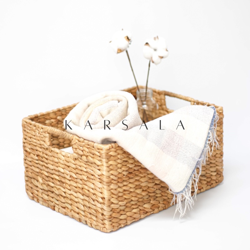 Karsala Varga Box | Water Hyacinth Woven Multifunction Storage ...