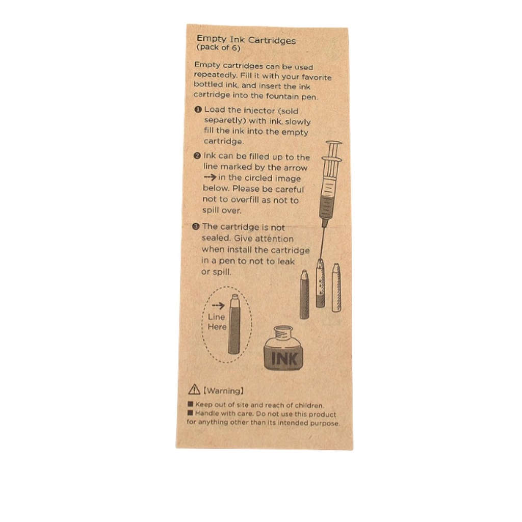Point Injector set, Empty Cartridges Refill for Fountain Pen, Short ...