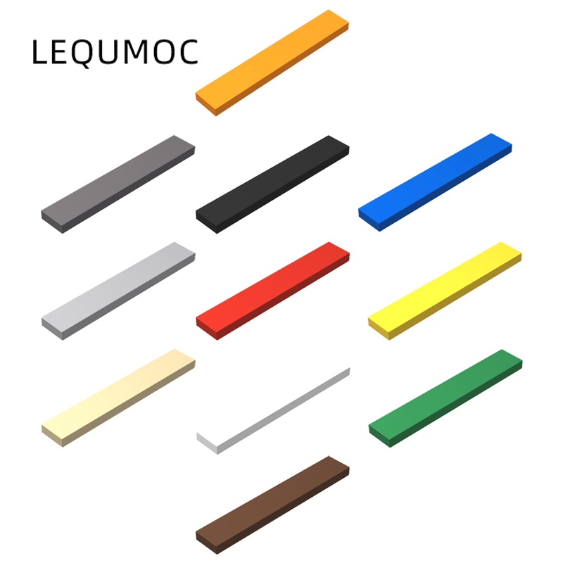 lego parts 6636 normal 1x6 glossy plate Flat tile 20pcs | Shopee Singapore