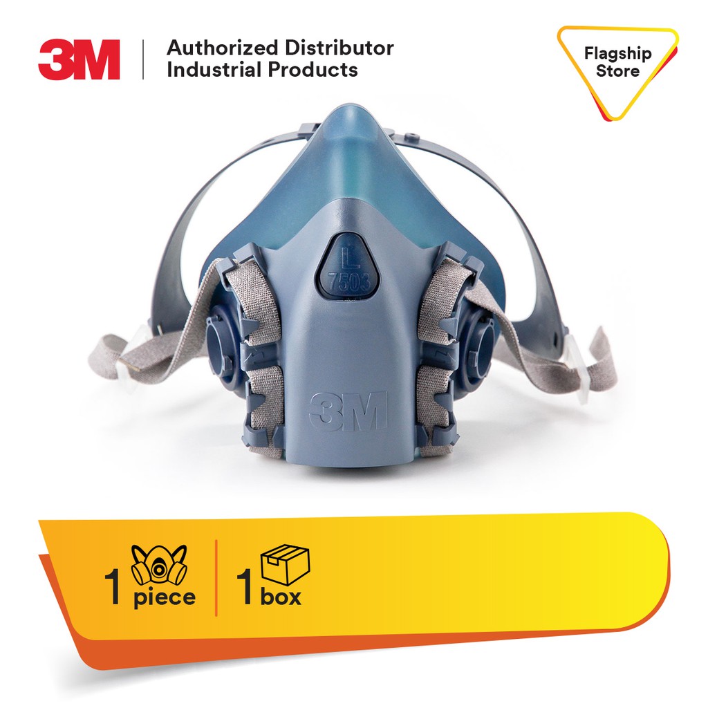 3M™ Half Facepiece Reusable Respirator 7501/7502/7503 | Shopee Singapore