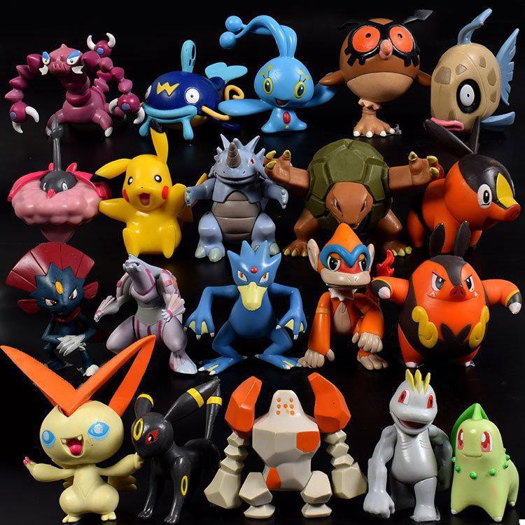 【Available】 144pcs 72pcs 24pcs Mini Pokemon Action Figures Pokémon Go ...