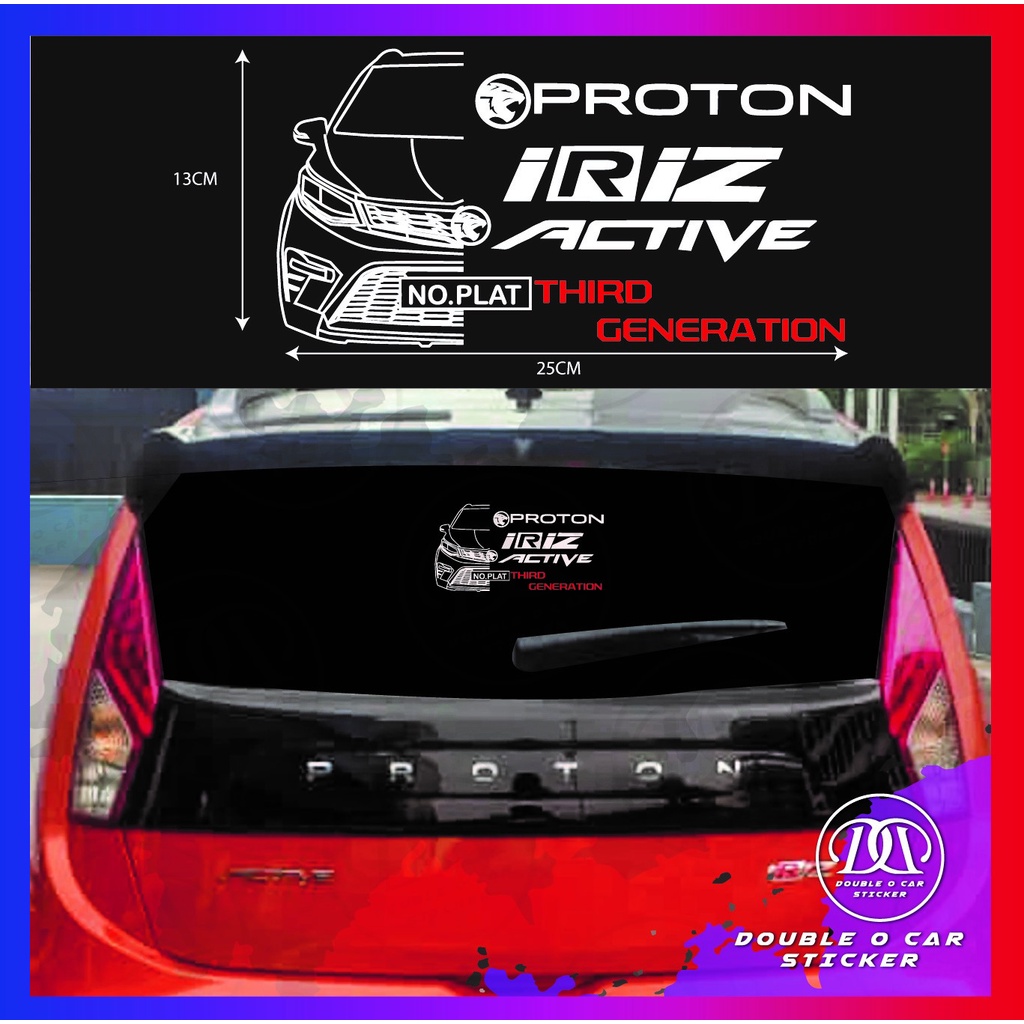 Proton Iriz third generation line shape sticker KI00485(PM ME NO.PLAT ...