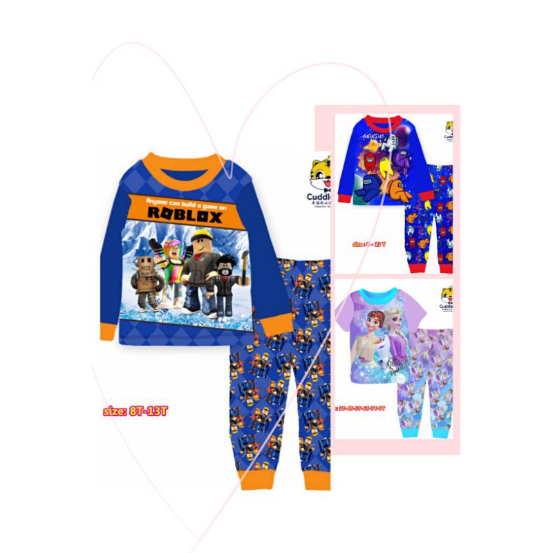 💖SG SELLER 💖Kids Pyjamas 3 to 13 years💖 ROBLOX 💖Frozen💖 PJ💖Sleeping ...