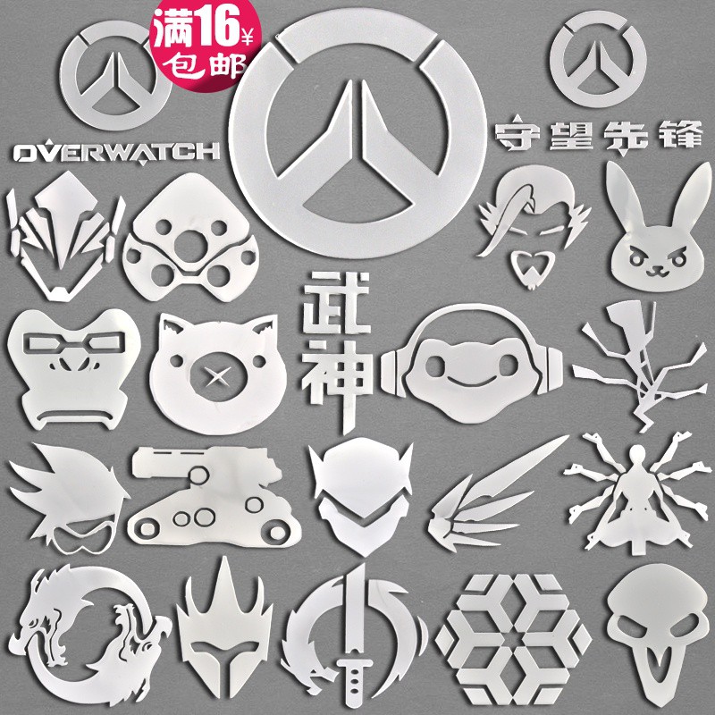 [New metal sticker] Overwatch metal sticker overwatch Genji Hanzo ...