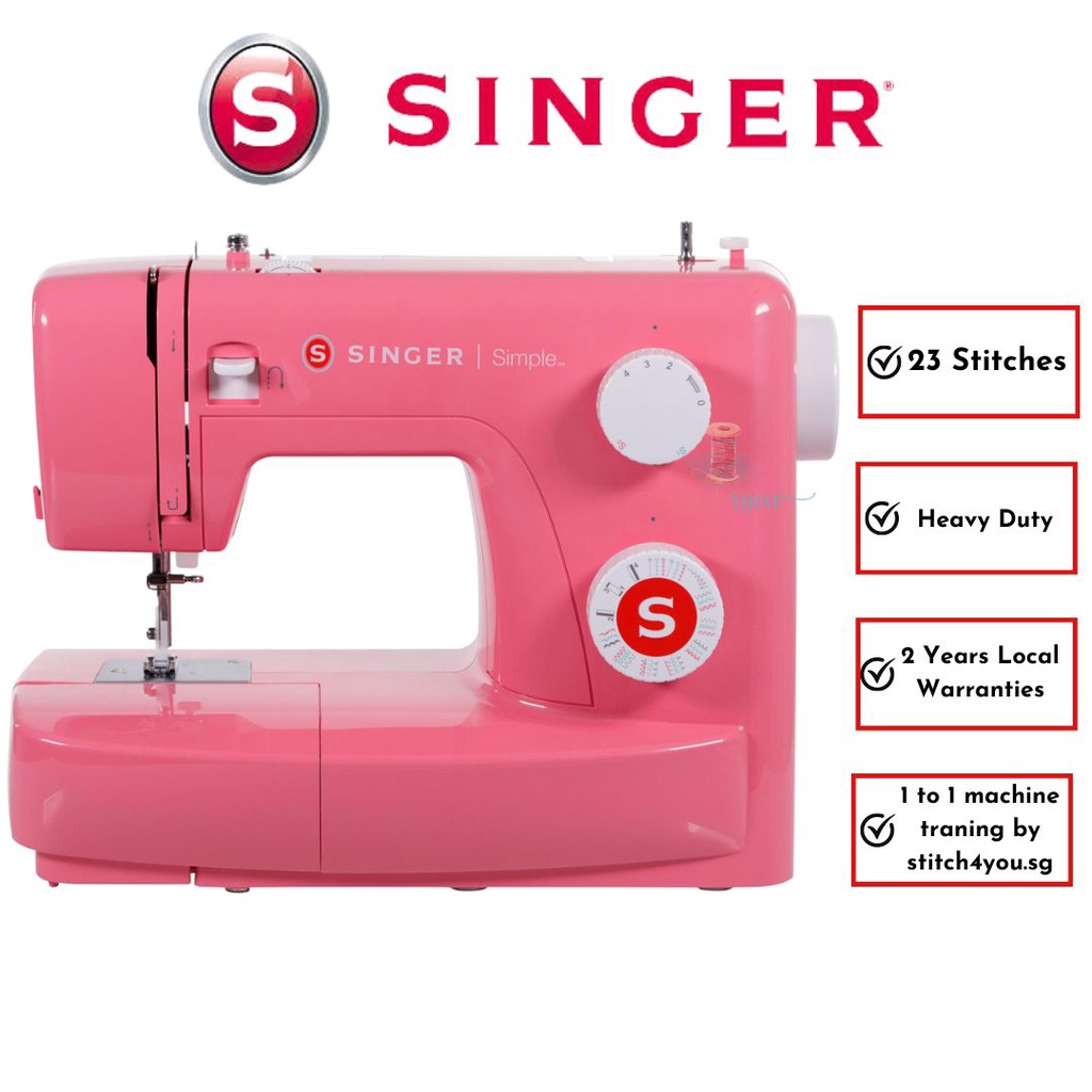 (Free1to1Training)Singer Simple 3223 Raspberry Sewing Machine ...