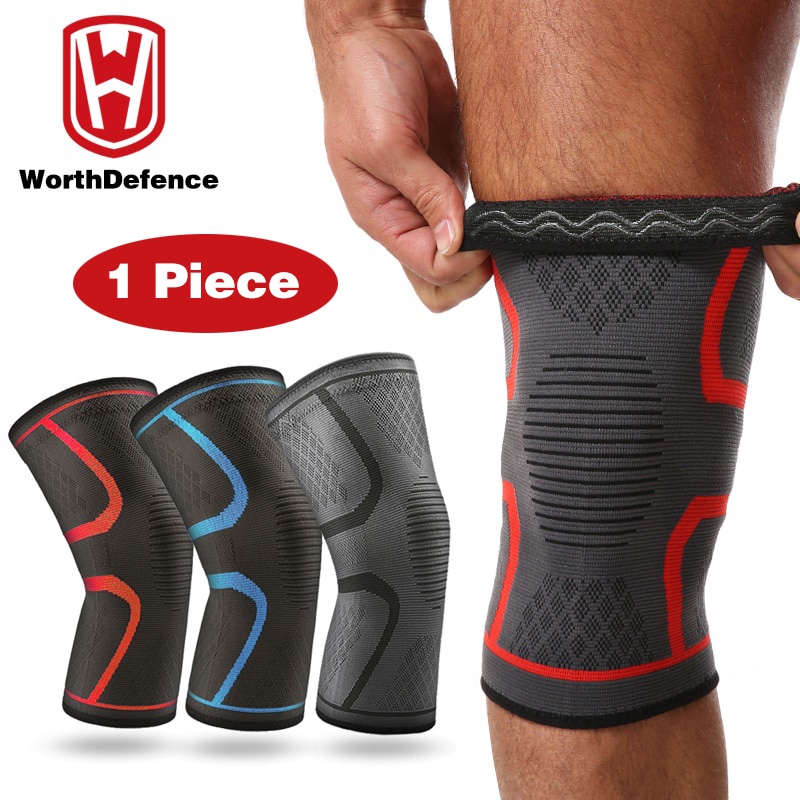 Worthdefence 1PC Knee Guard Brace Support for Joint Nylon Sports Gym ...