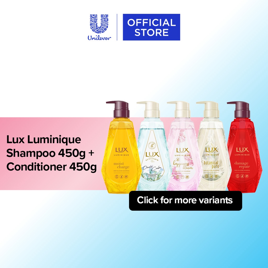 Lux Luminique Non-Silicone Shampoo + Conditioner 450g | Shopee Singapore