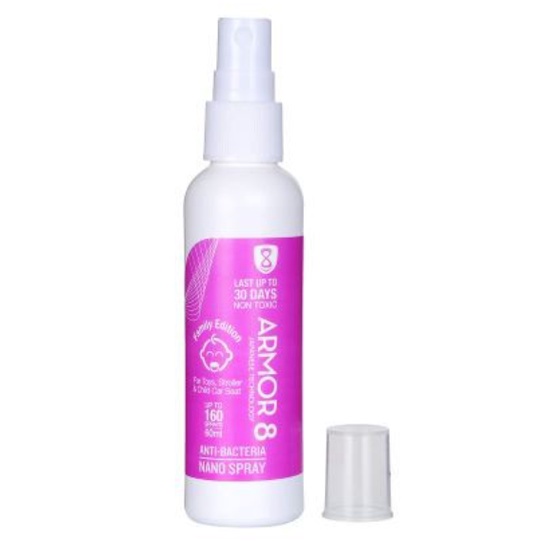 Armor 8 Anti Bacteria Nano Spray Family - Pink (60ml) | Shopee Singapore