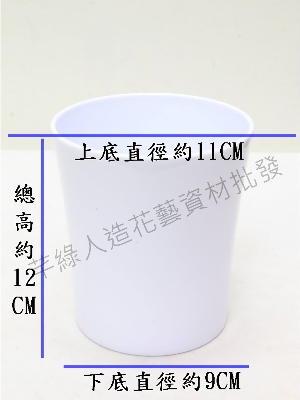 Imitation Porcelain Hard Plastic Small Round Box Gardening Flower Art ...