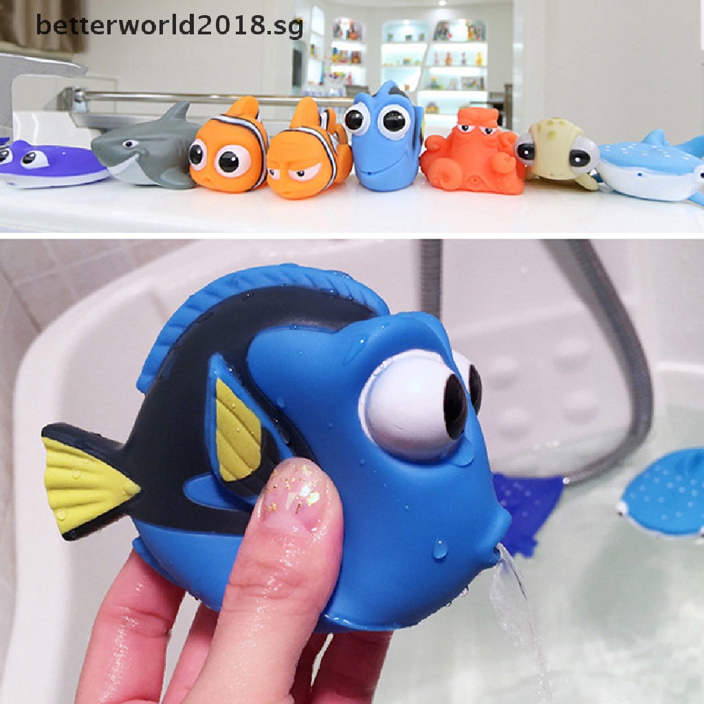 [betterworld2018] Nemo Dory Float Water Squeeze Toys Baby Bath Toys ...