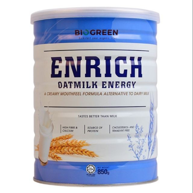 BIOGREEN ENRICH OATMILK ENERGY 850g | Shopee Singapore