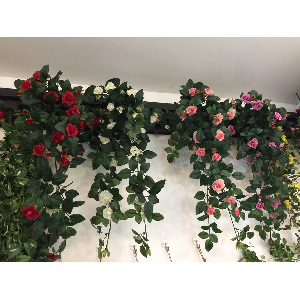Flower Rose Shrubs hanging vines artificial Afaux505 | Shopee Singapore