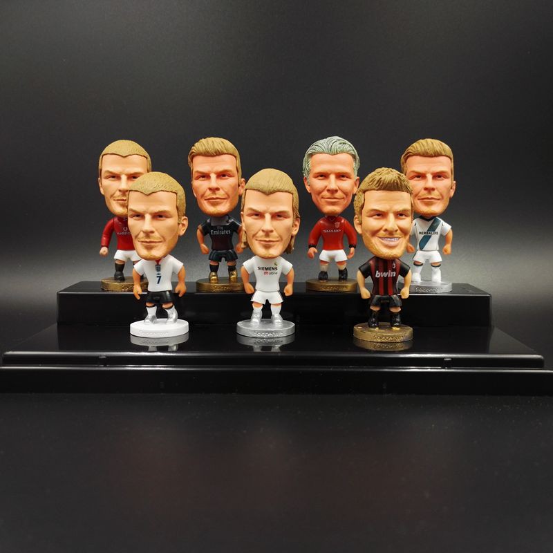 mini action figures David Beckham's career doll collection | Shopee ...