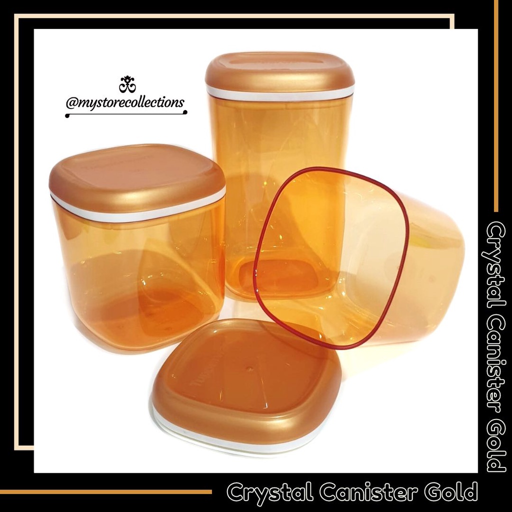 Crystal Canister Gold (Jar) (Unit) | Shopee Singapore