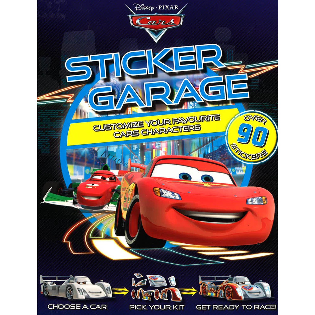 (BX) Disney Pixar Cars Sticker Garage: Customize Your Favourite Cars ...